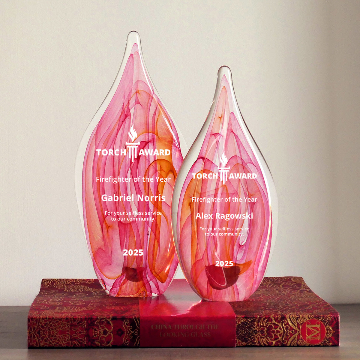 Glass Trophies | Blown Glass Awards | Rivanna Natural Designs